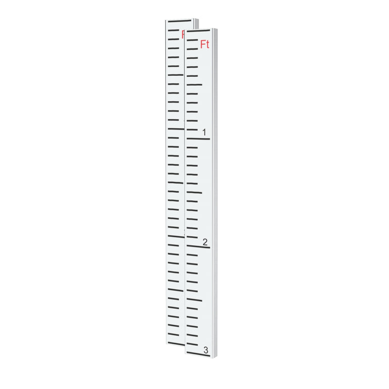 Feet and inches Gauge Board - for LiquiLevel STXL Level Indicator