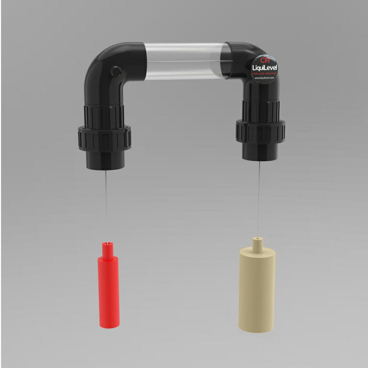 Cat & Mouse reverse float level gauge for chemical & process tanks