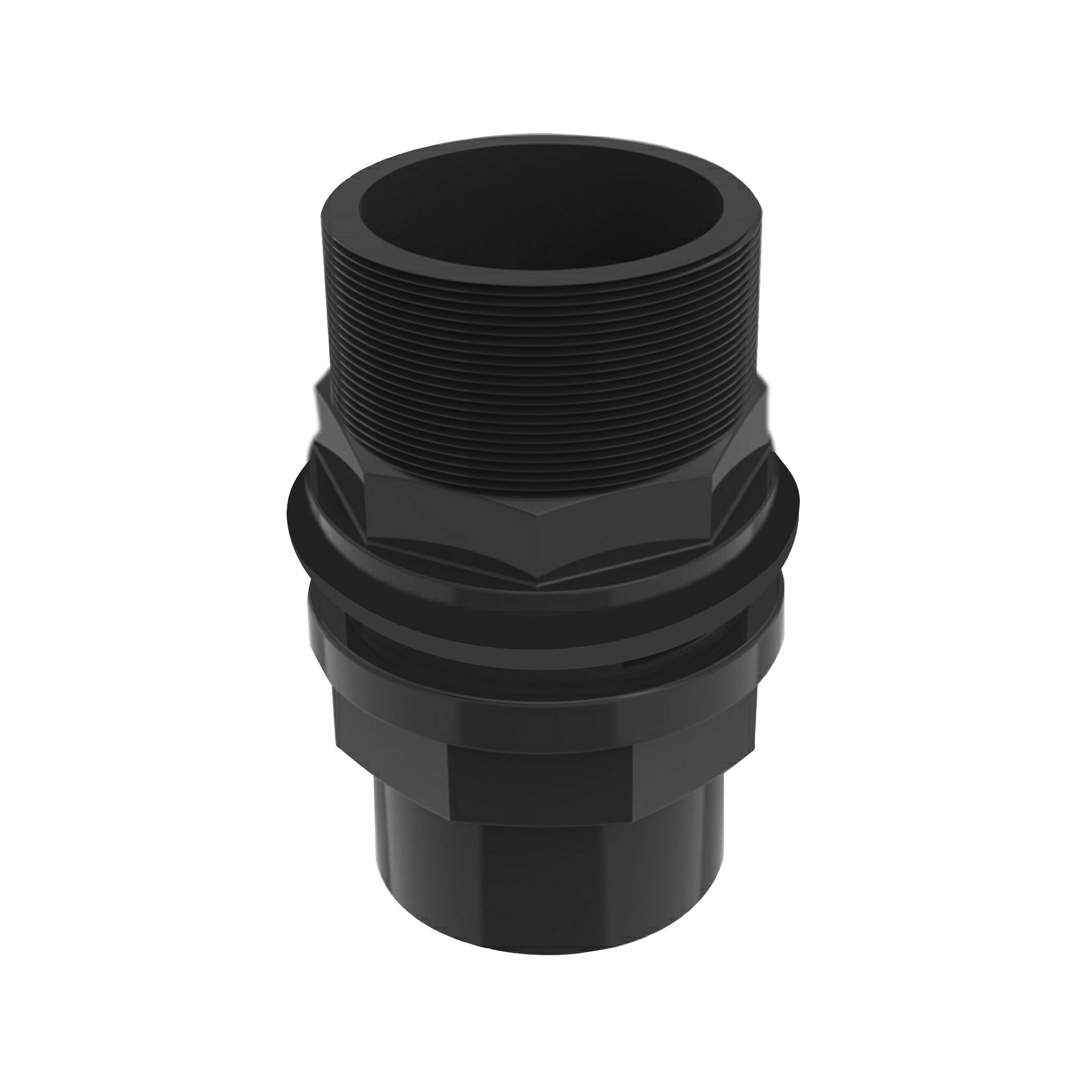 Polyethylene Bulkhead Fittings PVC Tank Connector Elbow Plastic