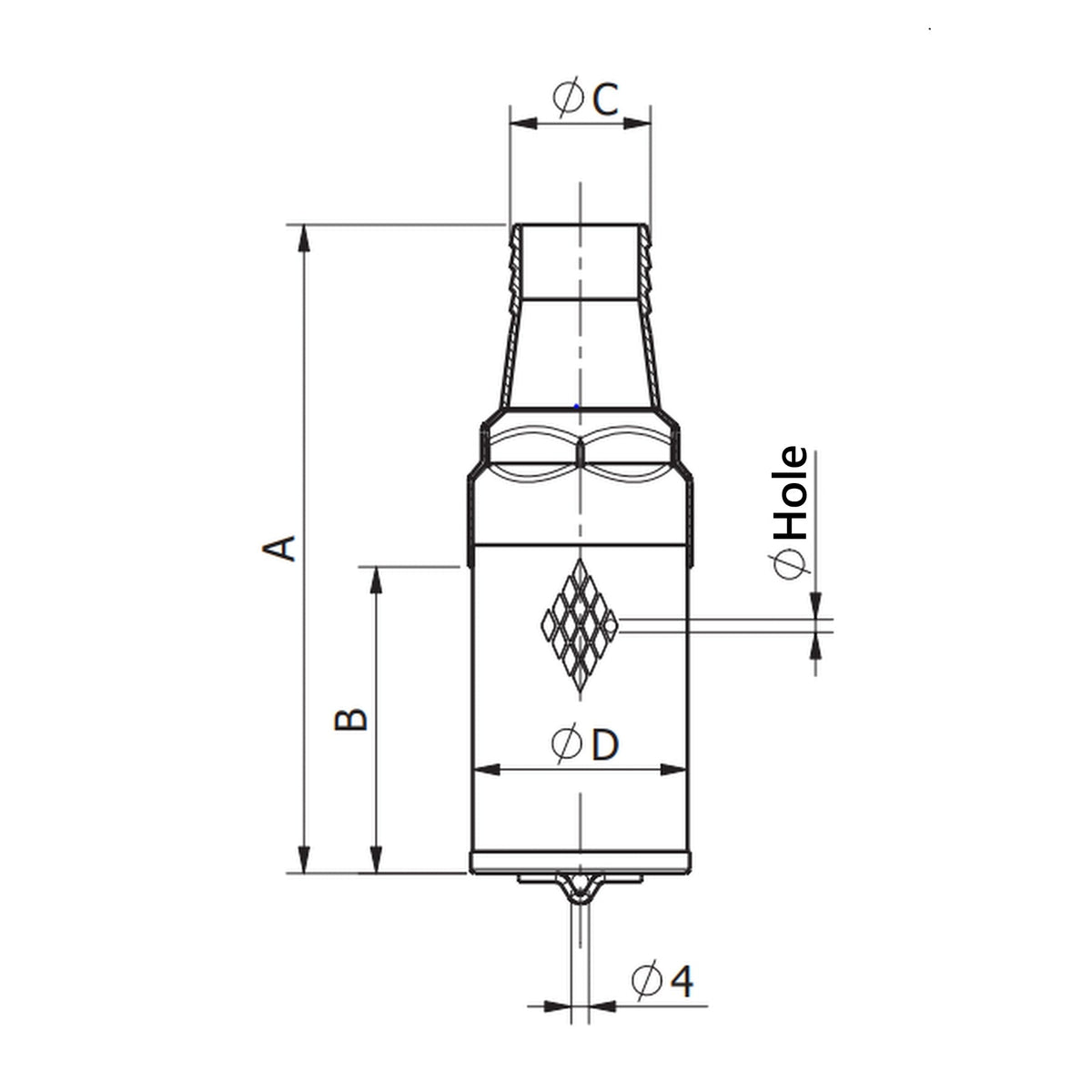 WaterWorx Suction filter with Float Ball